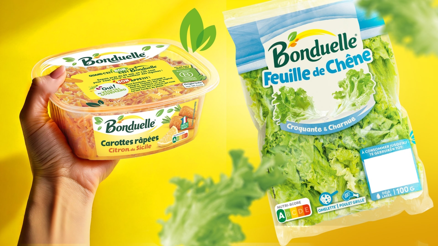Bonduelle dévoile sa nouvelle identité packaging avec Team Créatif